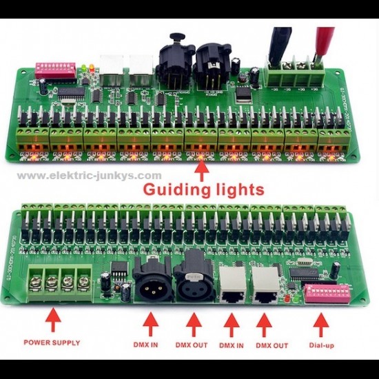 DMX512 Decoder for LED Strips 30 Channels DMX RGB Controller